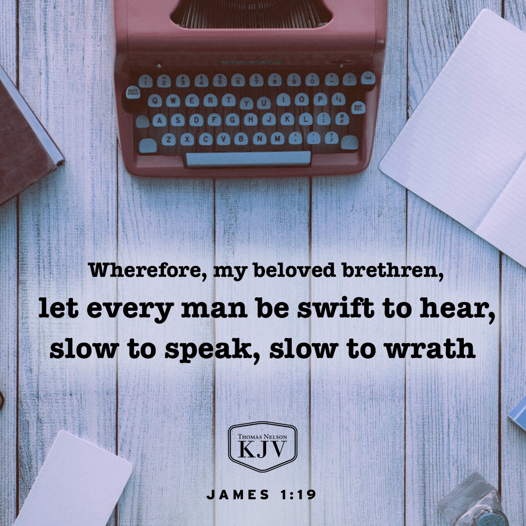 KJV Verse of the Day: James 1:19