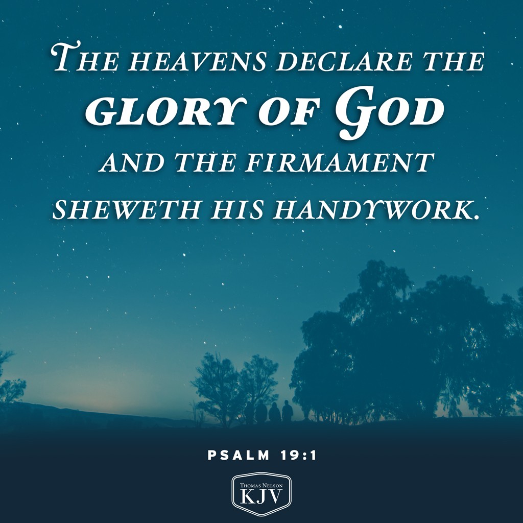 KJV Verse Of The Day Psalm 19 1 2