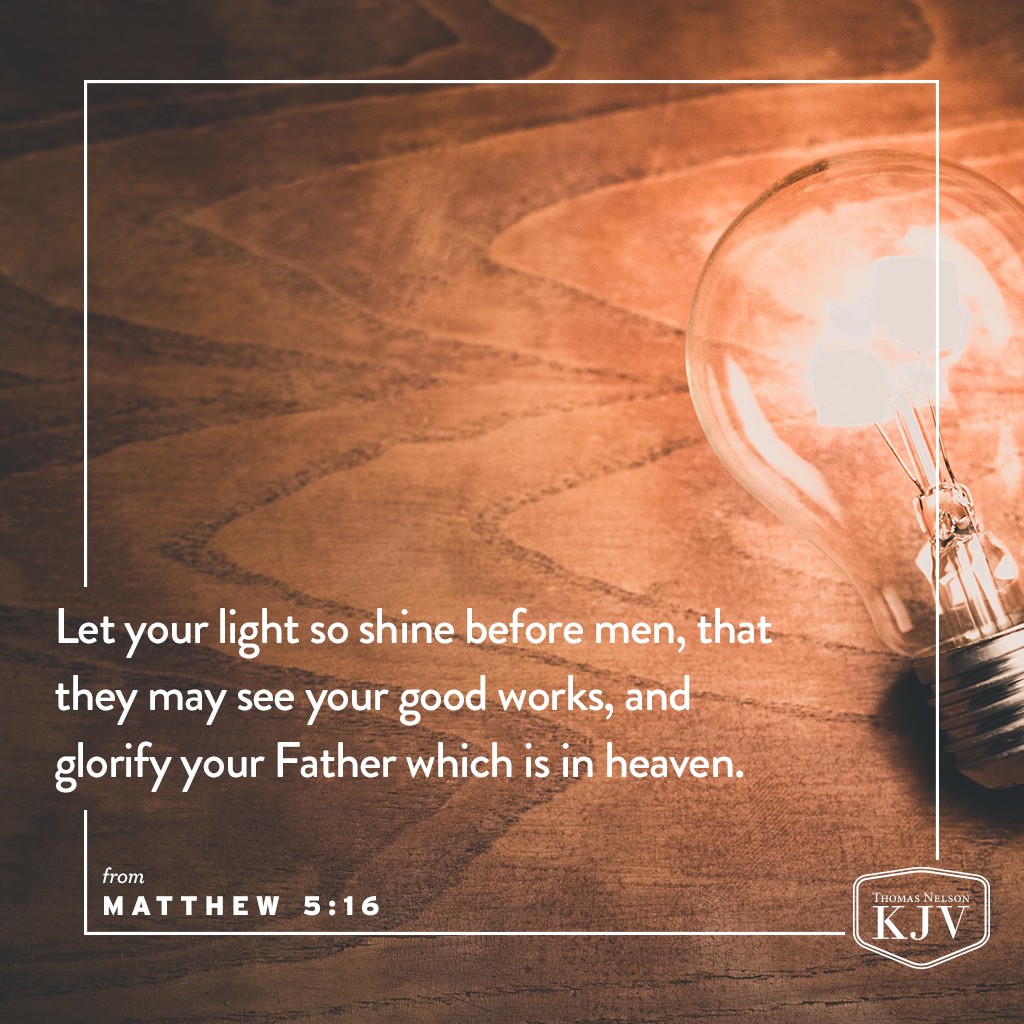KJV Verse Of The Day Matthew 5 14 16 KJV Verse Of The Day Matthew 5 14 16