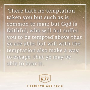 KJV Verse of the Day: 1 Corinthians 10:13