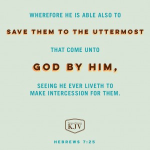 KJV Verse of the Day: Hebrews 7:25