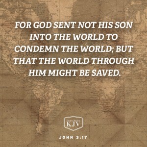 KJV Verse of the Day: John 3:17