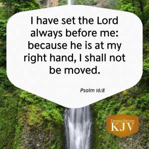 KJV Verse of the Day: Psalm 16:8