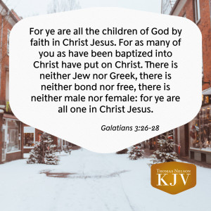 KJV Verse of the Day: Galatians 3:26-28