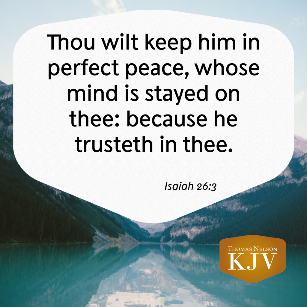 KJV Verse Of The Day Isaiah 26 3