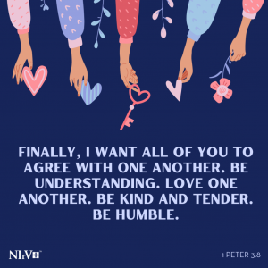 NIrV Verse of the Day: 1 Peter 3:8