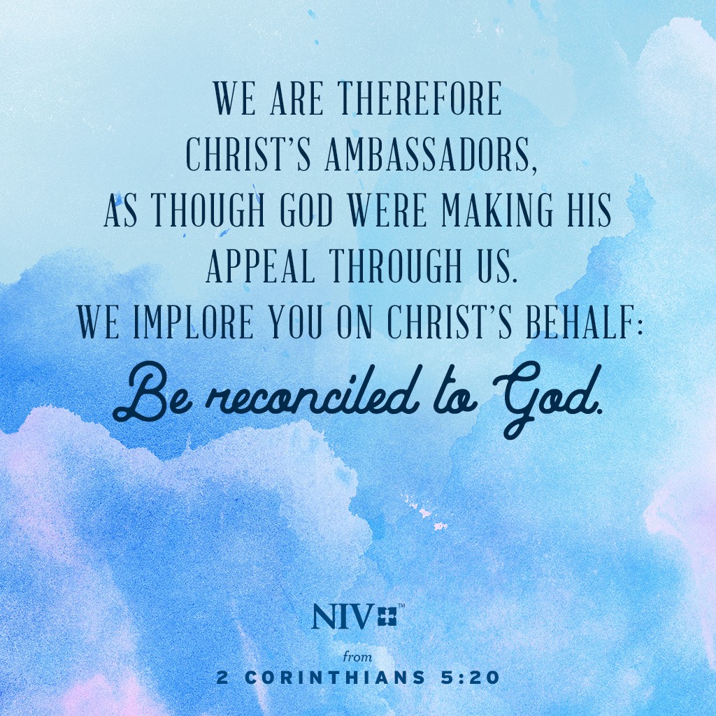 NIV Verse of the Day: 2 Corinthians 5:19-20