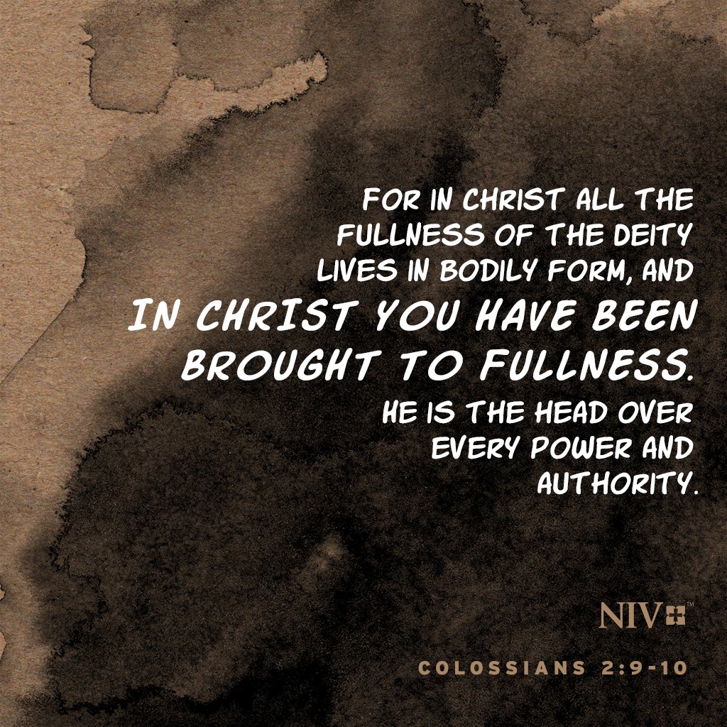 NIV Verse of the Day: Colossians 2:9-10