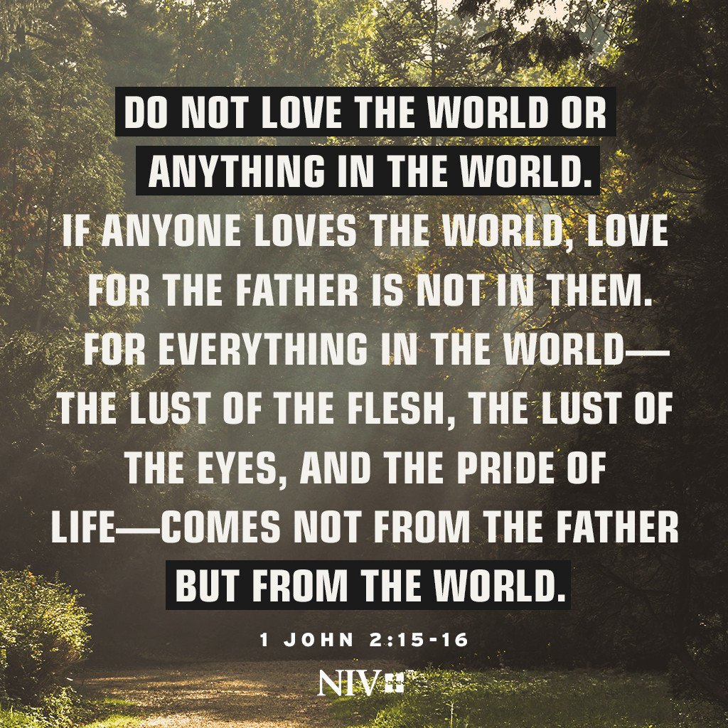 NIV Verse Of The Day 1 John 2 15 16 NIV Verse Of The Day 1 John 2 15 16