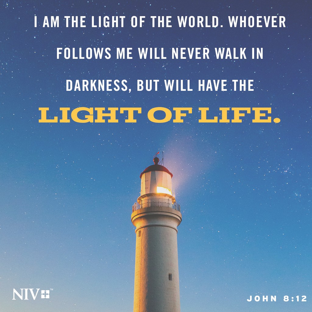 NIV Verse of the Day: John 8:12