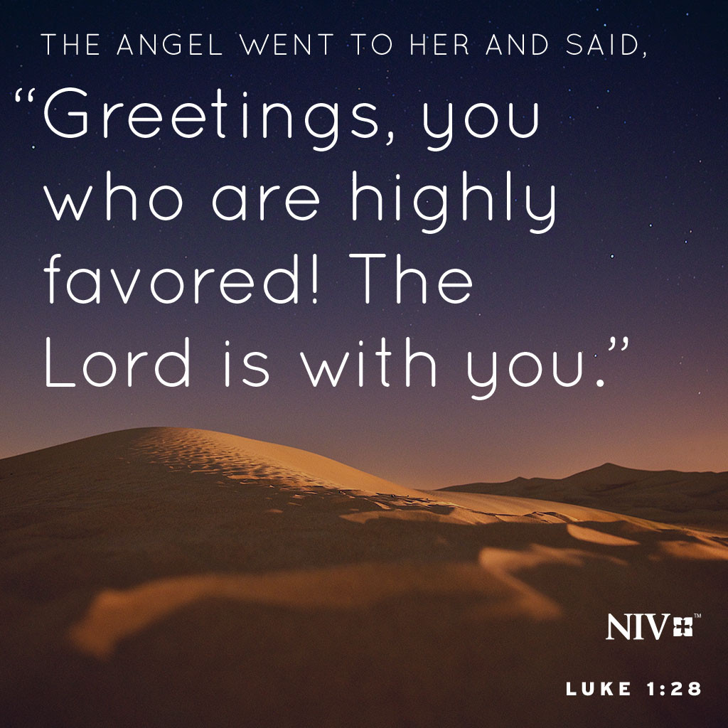 NIV Verse of the Day: Luke 1:26-28