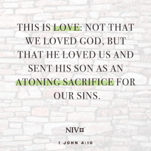 NIV Verse of the Day: 1 John 4:10