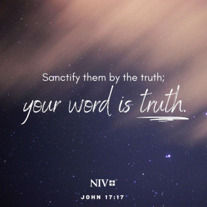 NIV Verse of the Day: John 17:17