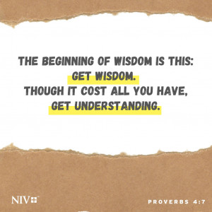 NIV Verse of the Day: Proverbs 4:7