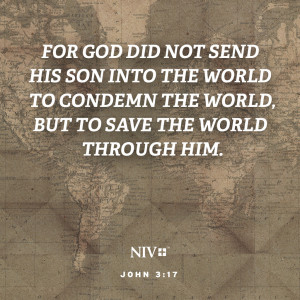 NIV Verse of the Day: John 3:17