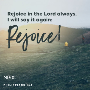 NIV Verse of the Day: Philippians 4:4