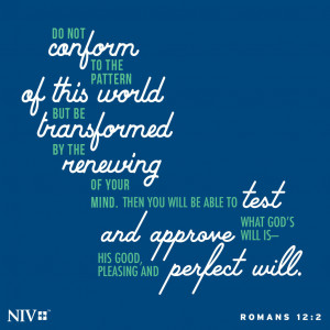 NIV Verse of the Day: Romans 12:2