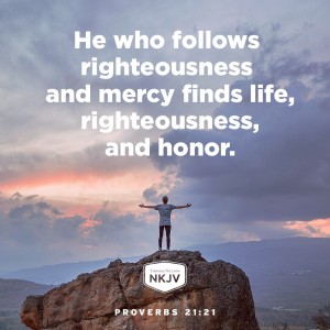 NKJV Verse of the Day: Proverbs 21:21